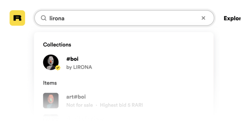 Filters by traits, collection, price + My bids: Rarible.com update